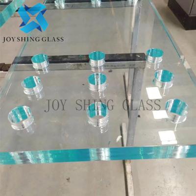 China Ultra Clear Low Iron Laminated Glass 3-19mm Thickness with PVB/SGP/EVA Interlayer for 91% Light Transmittance for sale