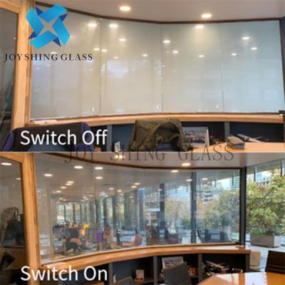 China Electric Control Switchable Glass 1800x3200mm with 78% Transmittance and 3.6W/m² Power Consumption for sale