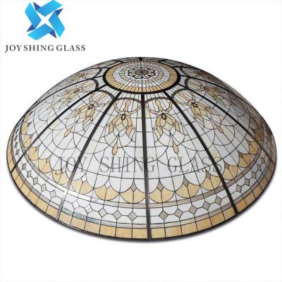 China Custom Tempered Stained Glass 3mm-22mm Thickness for Church Domes and Windows with 5-Year Warranty for sale