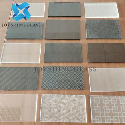 China Acid Etched Laminated Glass 6.38mm to 100mm Thickness with 10-Year Warranty for sale