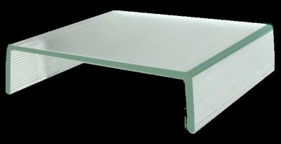 China Ultra Clear U-Profile Channel Glass 6mm 7mm 8mm Low Iron Tempered with 7000mm Maximum Length for sale