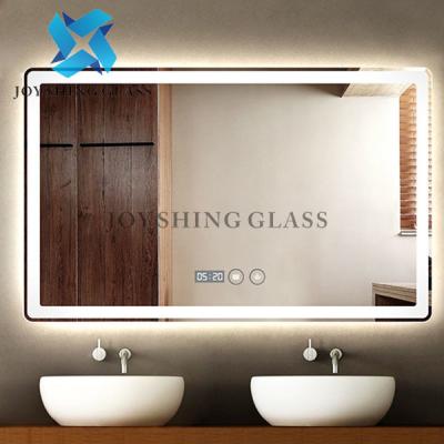 China Copper Free LED Bathroom Mirror 2-8mm Thickness Custom Size with 12V Lighting and Defog Function for sale