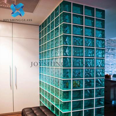 China Custom Stained Glass Block Bricks 190x190x80mm for Bathroom Partitions | Fire-Resistant & Sound Insulation for sale