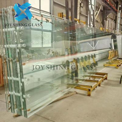 China Custom Oversized Tempered Laminated Glass 15+3.04PVB+15mm, 9758x1923mm Size with 10-Year Warranty for sale