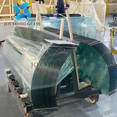 China Custom Curved Shower Door Glass 3-19mm Thickness 1830×2440mm to 2440×3660mm Sizes for sale