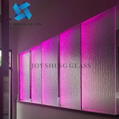 China Colored Tempered Hot Melt Glass 3-25mm Thickness for Partition Walls and Decorative Applications for sale
