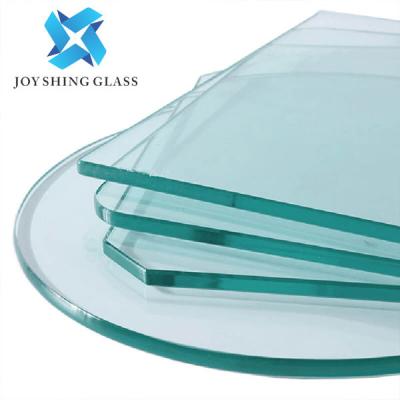 China Custom 6mm Low Iron Ultra Clear Safety Toughened Glass Tabletop 91% Light Transmittance for sale