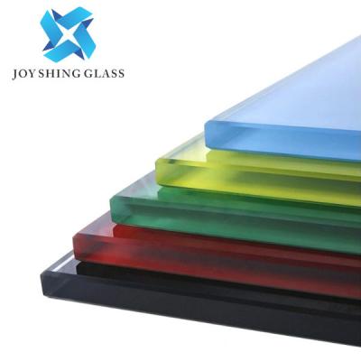 China Coloured Safety Toughened Glass 4mm 6mm Building Tempered Glass Custom Sizes for sale
