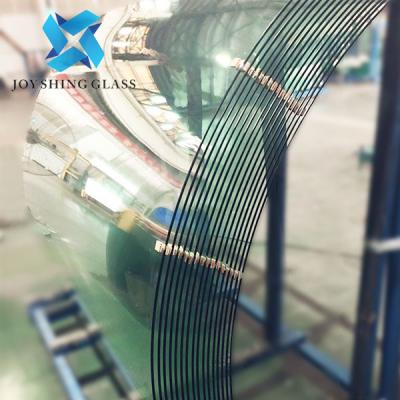 China 10mm Green Bent Tempered Glass Safety Toughened Glass Custom Size Curved Glass for sale