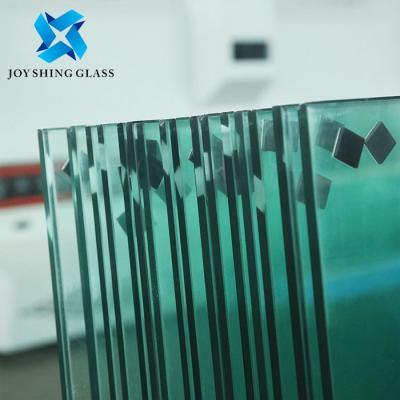 China 12mm Clear Tempered Glass 1/2 Inch Safety Toughened Glass Custom Size for sale