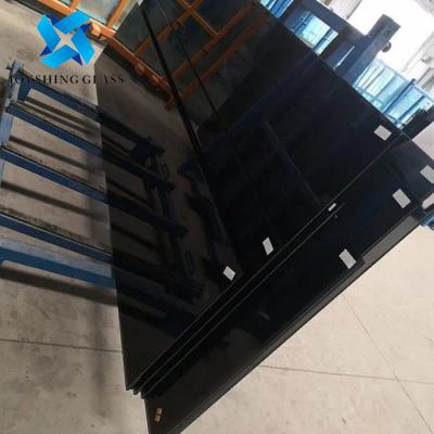 China Customized Black Toughened Glass 8mm Dark Tempered Glass for Construction and Furniture for sale