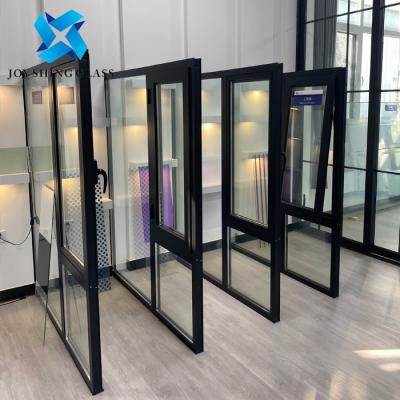 China Thermal Break Aluminium Tilt and Turn Windows - JY-AW106 Model with 6-21mm Hollow Layer and Custom Sizing for sale