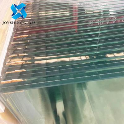 China Clear Tempered Laminated Glass 17.52mm PVB Safety Glass Custom Sizes for sale