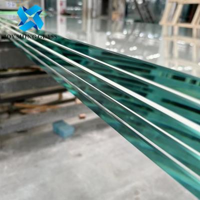 China SGP Tempered Laminated Glass 21.52mm Custom Safety Glass for Curtain Walls and Railings for sale