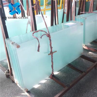 China Custom 10mm Frosted Tempered Glass Panels 3/8 Safety Toughened Glass for Privacy for sale