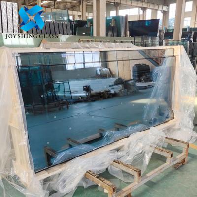 China Customized Blue Grey Tinted Insulated Glass 6mm+12A+6mm for Curtain Walls for sale