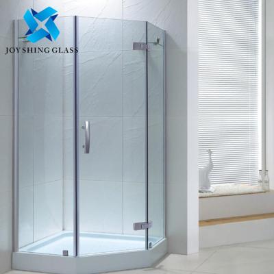China Custom Shower Glass Solutions - 6mm to 12mm Tempered Glass with Hardware Installation Services for sale