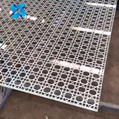 China Fiber Mesh Laminated Wired Glass 6+6mm to 19+19mm Thickness with EVA Film for Architectural Partitions for sale