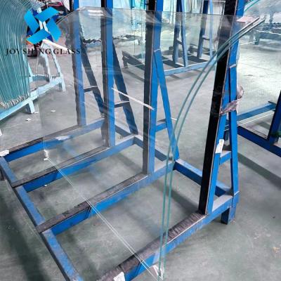 China 10mm Clear Curved Tempered Glass for Staircase Railings - 300°C Thermal Stability, 10-Year Warranty for sale