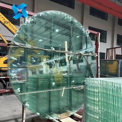 China Custom Size 10mm Ultra White Tempered Glass Safety Building Roof Window Glass for sale
