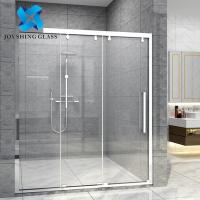 China 8mm Ultra Clear Tempered Glass Shower Door Customizable 3-22mm Thickness for sale