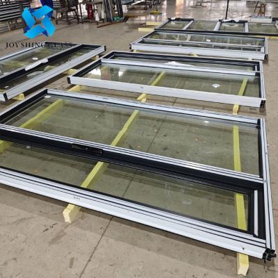 China Custom Horizontal Sliding Aluminum Glass Door 6-12mm Thickness for Living Room & Commercial Spaces for sale