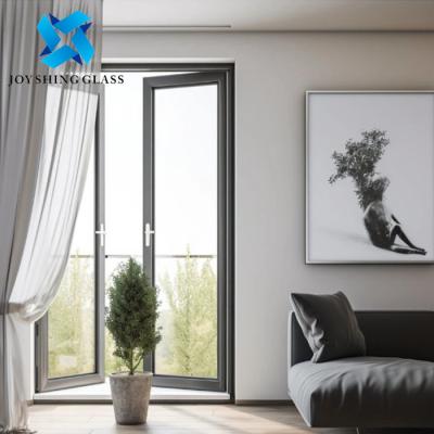 China Custom Aluminum Swing Doors with Stainless Steel Mesh - 6mm to 12mm Glass Options, CE & ISO9001 Certified for sale