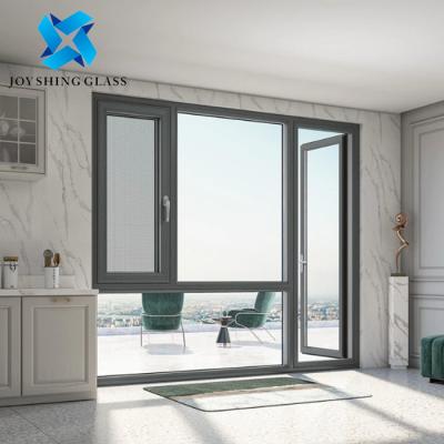 China UPVC Casement Windows With Mesh 60 Series - Customizable 6mm-12mm Glass & Multiple Opening Options for sale