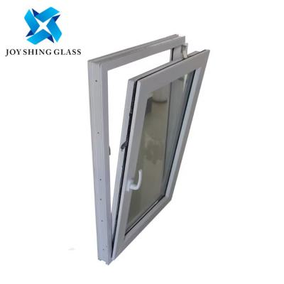 China UPVC Tilt and Turn Windows with Screens - 6-21mm Hollow Glass, Custom Sizes, CE/ISO9001 Certified for sale