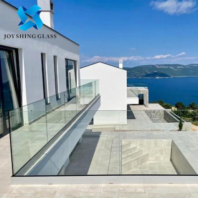 China Customized 15mm Ultra Clear Frameless Toughened Glass for Balcony Railing for sale