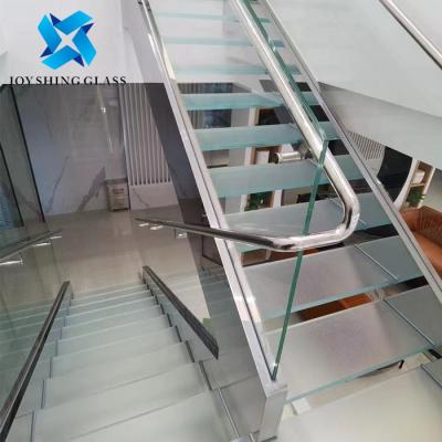 China 12.38mm Safety Laminated Glass for Indoor Stair Guardrails Custom Size for sale
