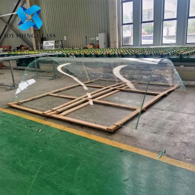 China Curved Double Glazing Unit 17.52mm Laminated Glass Custom Sizes for sale