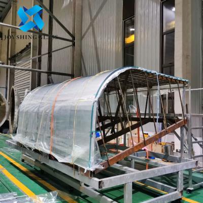 China Ultra Clear Curved SGP Laminated Glass 6mm 1.52mm for Lighting Ceiling for sale