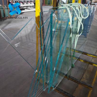 China 8mm Crystal Toughened Glass 5/16 Inch Tempered Staircase Glass CE Standard for sale
