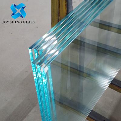 China Customized Ultra Clear 12mm 15mm Balustrade Toughened Glass for Stairs Balcony for sale