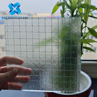 China Custom 5mm Clear Nashiji Wired Mesh Glass - 2440×1830mm Size with 10-Year Warranty for sale