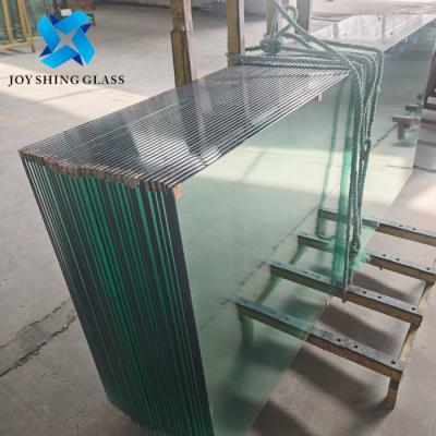 China Customized Toughened Balcony Railing Glass 8mm 10mm 12mm 15mm Clear Safety Glass for sale