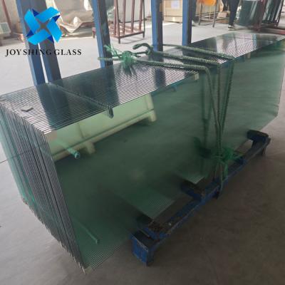 China 18mm Thick Tempered Glass for Conference Tables Executive Desks Polished Edges for sale