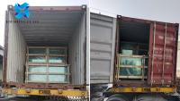 China 6mm Tempered Glass Pool Fencing with Stainless Steel Clamps 2400x900mm for sale