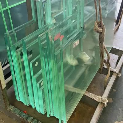 China Jumbo Extra Clear Low Iron Laminated Glass 6.38mm to 12.38mm Safety PVB for sale