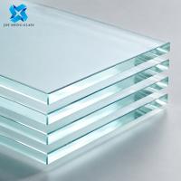 China Low Iron Tempered Glass Ultra Clear 4mm to 19mm Custom Size for Facades and Railings for sale