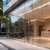 China Low Iron Tempered Glass Ultra Clear 4mm to 19mm Custom Size for Facades and Railings for sale