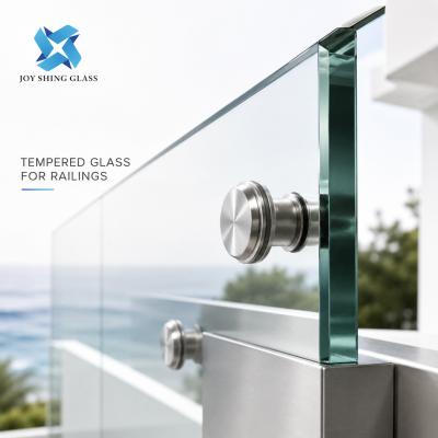 China Custom Tempered Glass for Railings Balustrades Staircase Guardrails 10mm 12mm 15mm for sale