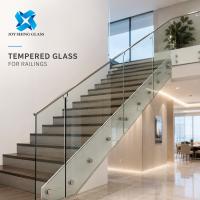 China Custom Tempered Glass for Railings Balustrades Staircase Guardrails 10mm 12mm 15mm for sale