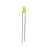 China 3mm through hole led with yellow diffuser for sale