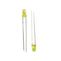 China 3mm through hole led with yellow diffuser for sale