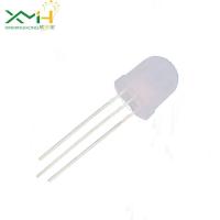 China Bi-color 10mm Red and Green through-hole led round opalescent colloid light emitting diode for sale