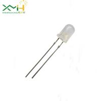 China 5mm round led diode with white diffused lens for sale
