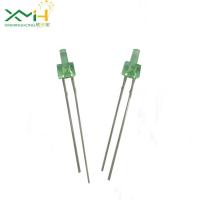China 1.8mm Nipple 560nm Green Through Hole LED 30mcd Diffused Lens LED for sale