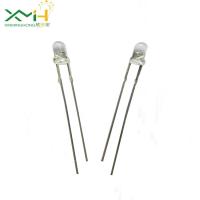 China Tri-Color Flashing led diode 3mm RGB strobe round led through hole led for sale